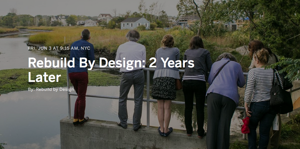 Updates from Rebuild by Design | HowCitiesWork